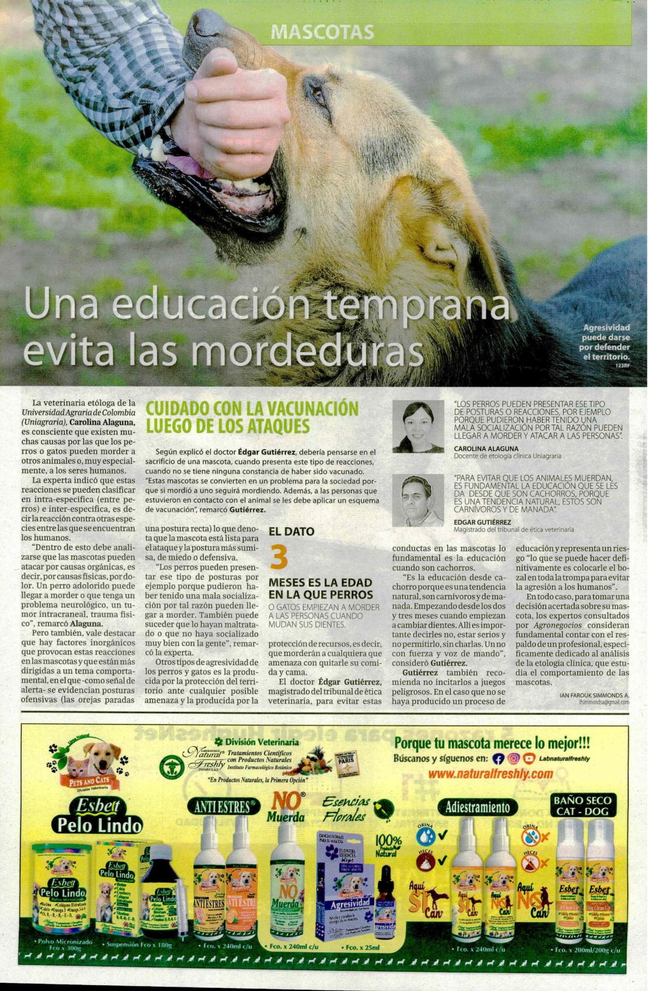 Educación temprana para evitar las mordeduras de perros :: Uniagraria Educación temprana para evitar las mordeduras de perros :: Uniagraria